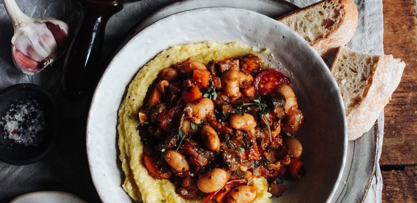 Mushroom & Butter Bean Ragu with ‘Cheesy’ Polenta - Lakeside Dental Spa ...